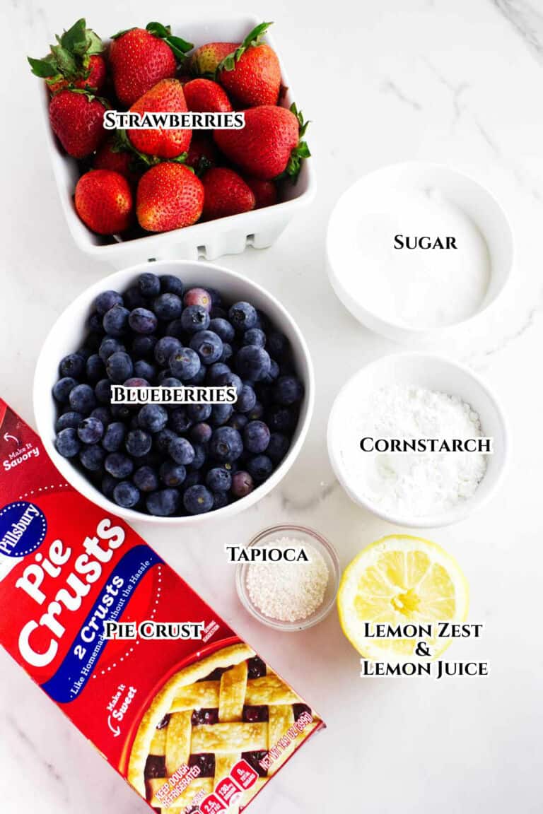 Blueberry Strawberry Pie | Smells Like Delish