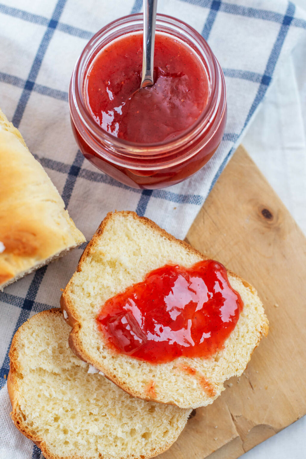 Strawberry Rhubarb Freezer Jam | Smells Like Delish