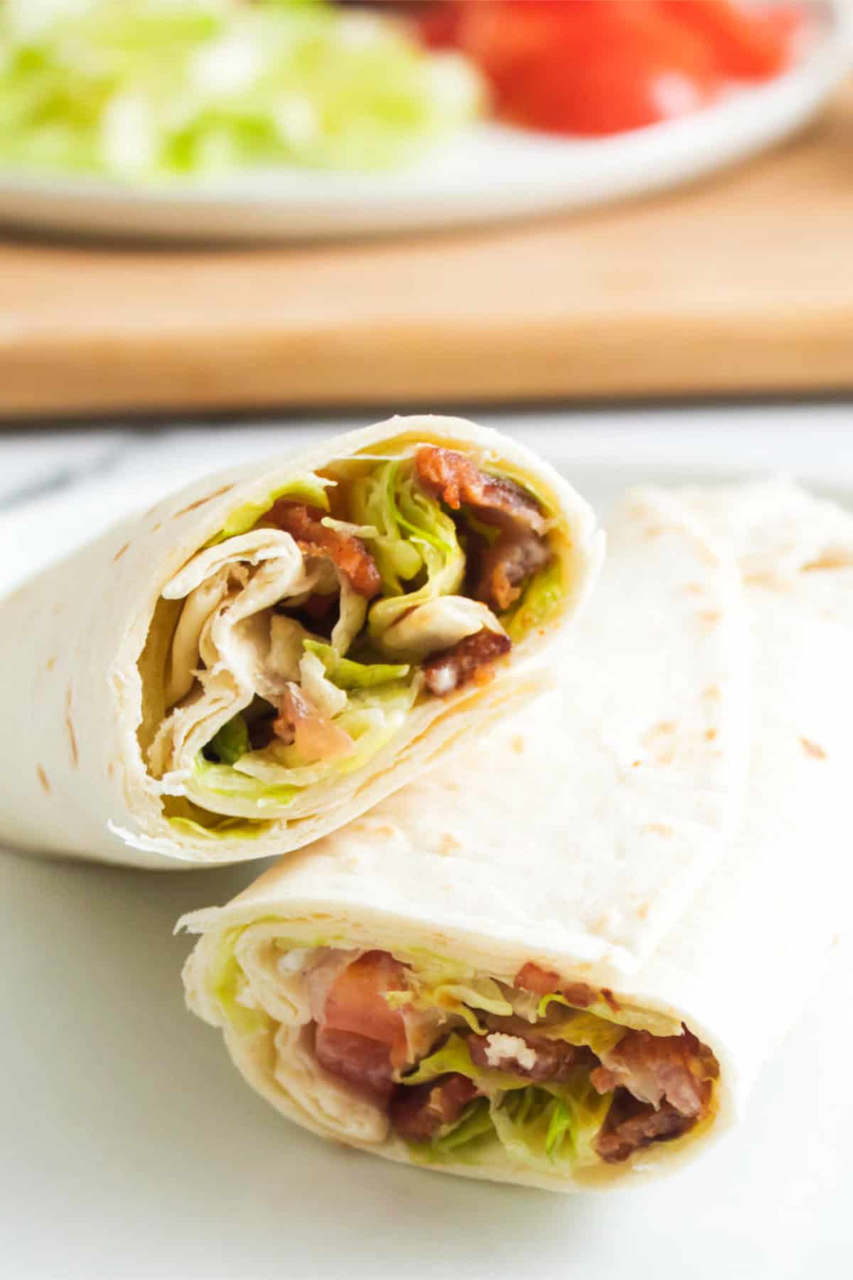 Easy BLT Wraps (Bacon Lettuce Tomato) | Smells Like Delish
