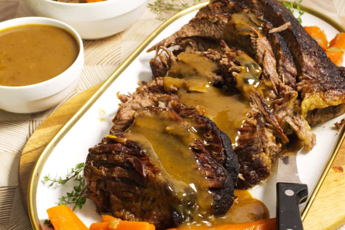 Cider Braised Beef Brisket with Fennel | Smells Like Delish