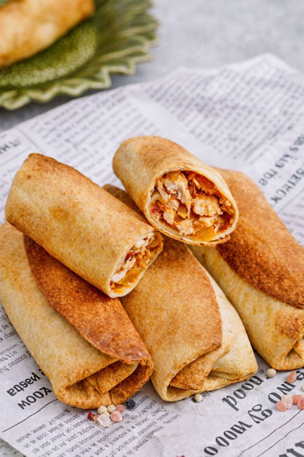 Chicken Chimichangas (Baked or Fried) | Smells Like Delish