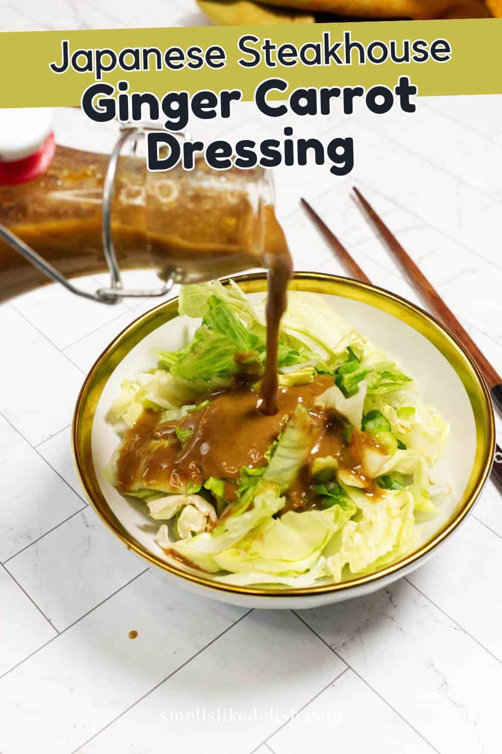 Japanese Ginger Dressing (Carrot Ginger) | Smells Like Delish