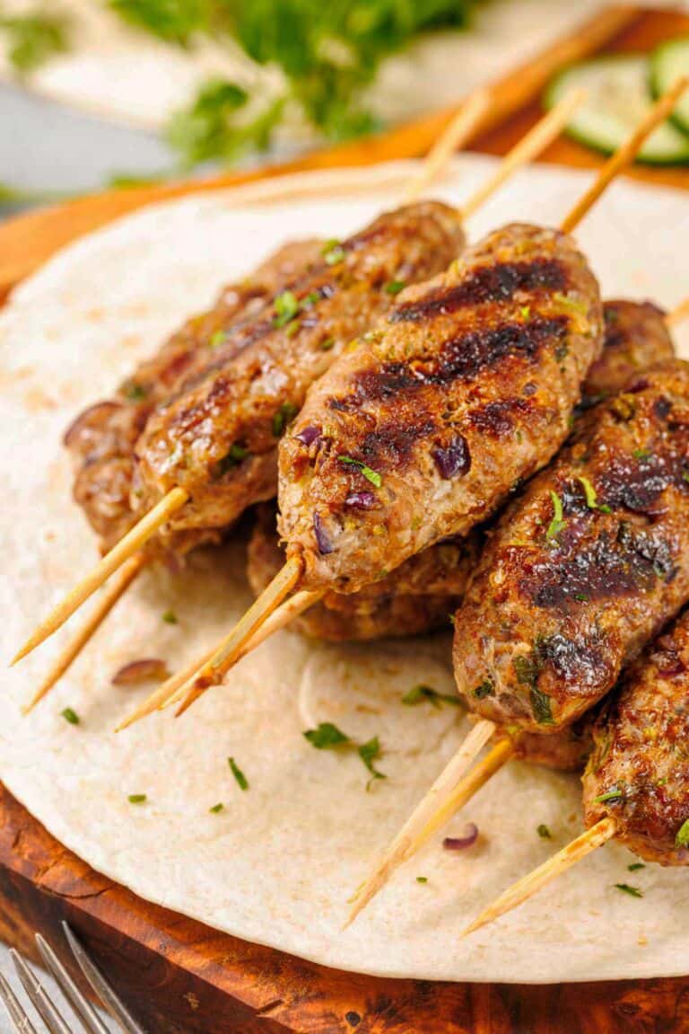 Lamb Kofta Kebabs with Tzatziki Sauce | Smells Like Delish